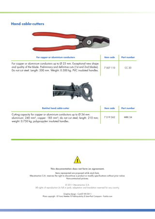 Mecatraction - Photovoltaic PV Cable Connectors & Earth Clamps | PDF ...