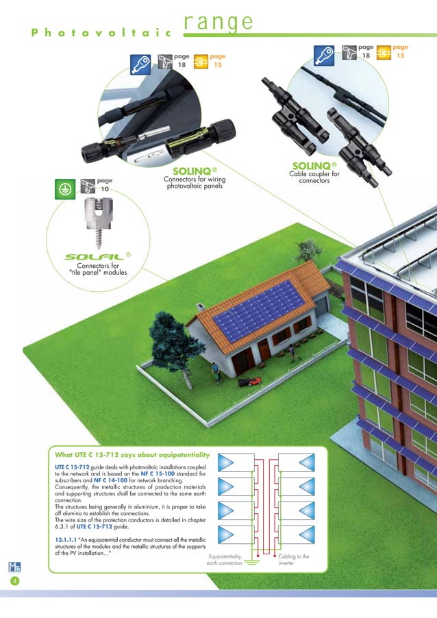 Mecatraction - Photovoltaic PV Cable Connectors & Earth Clamps | PDF