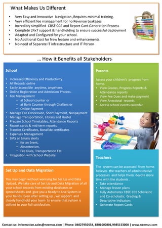Neesch-Neemus School Management System | PDF