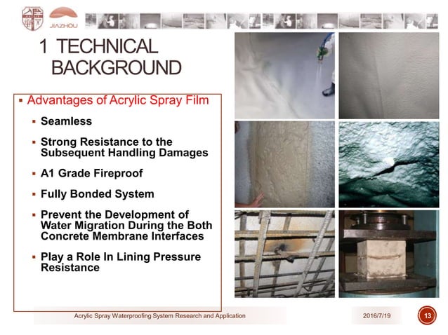 PMC-S Acrylic Liquid Cold Spray Applied Waterproofing System ...