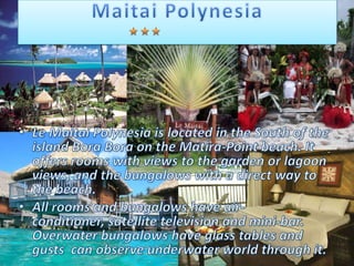 Brochure of bora bora | PPTX