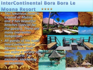 Brochure of bora bora | PPTX