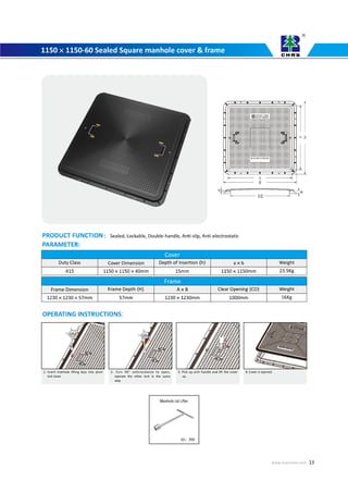 Brochure of smc composite manhole covers | PDF