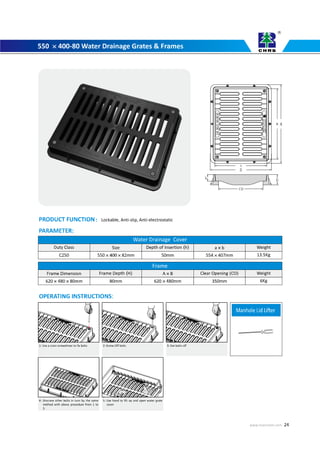Brochure of smc composite manhole covers | PDF