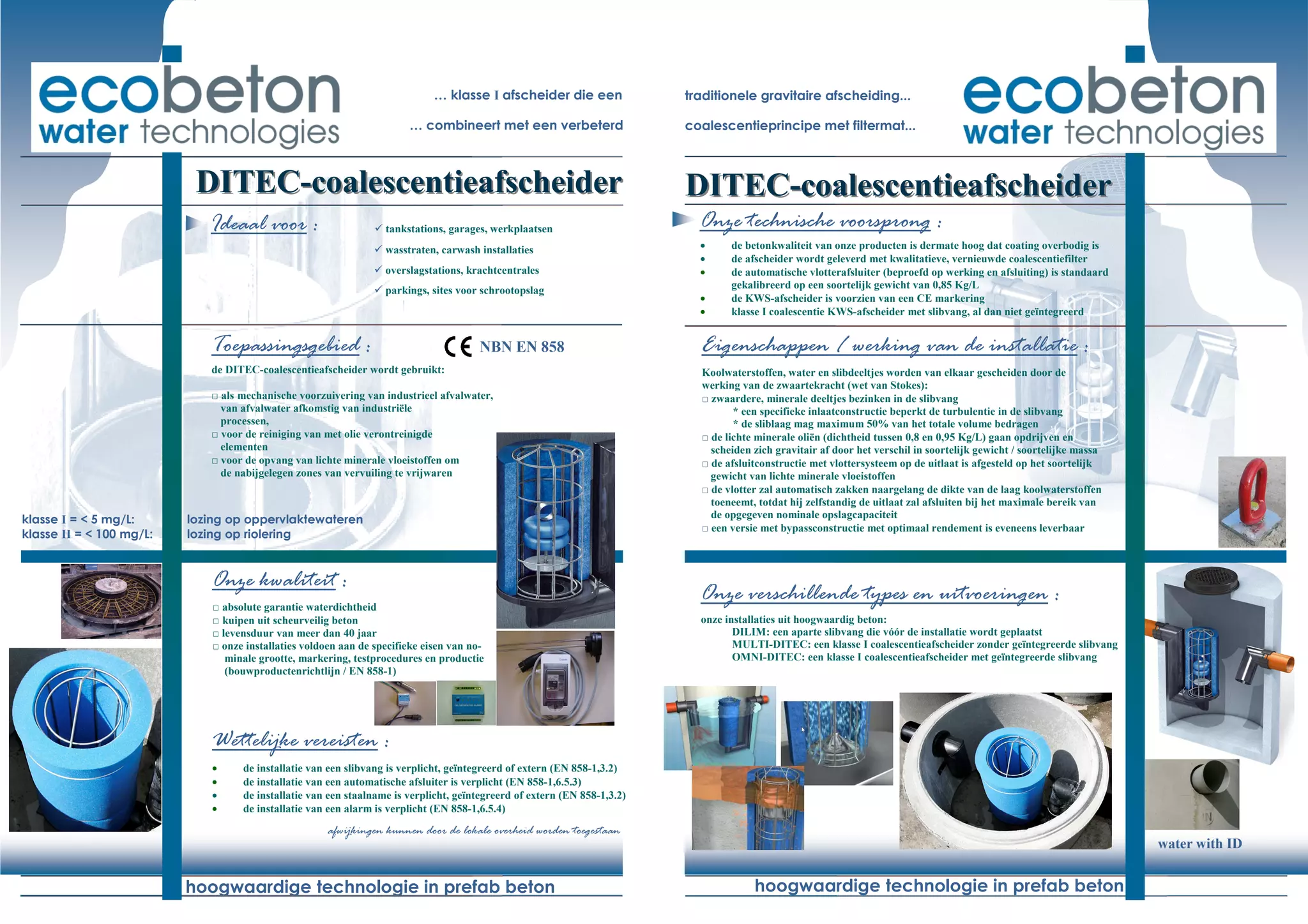 Ecobeton - Brochure Olieafscheider | PDF