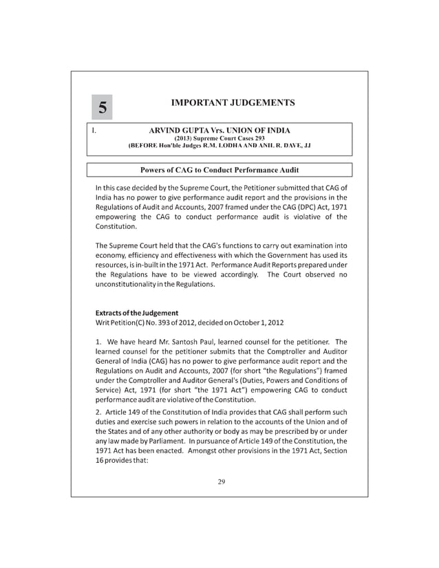 Brochure on the Comptroller and Auditor General of India (DPC) Act ...