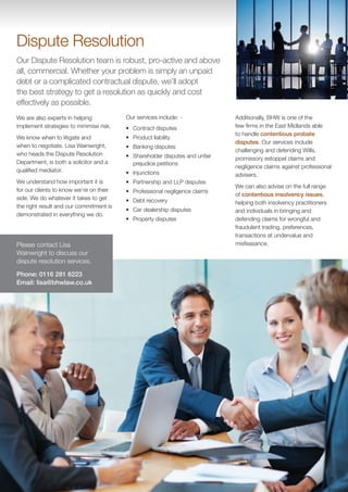 BHW Solicitors | PDF