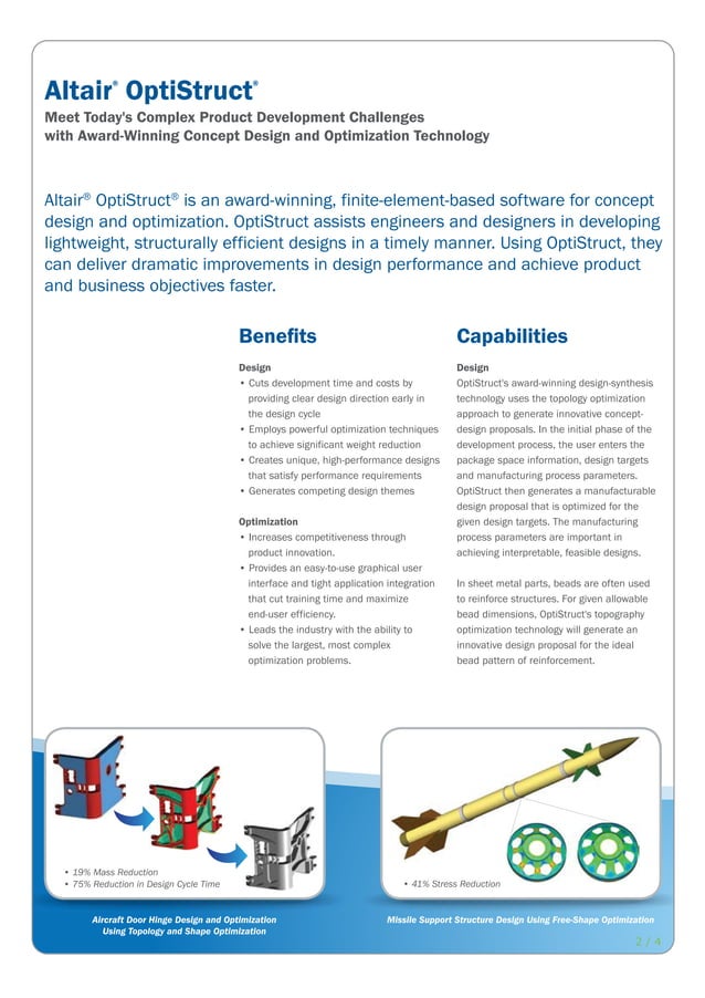 Brochure optistruct | PDF