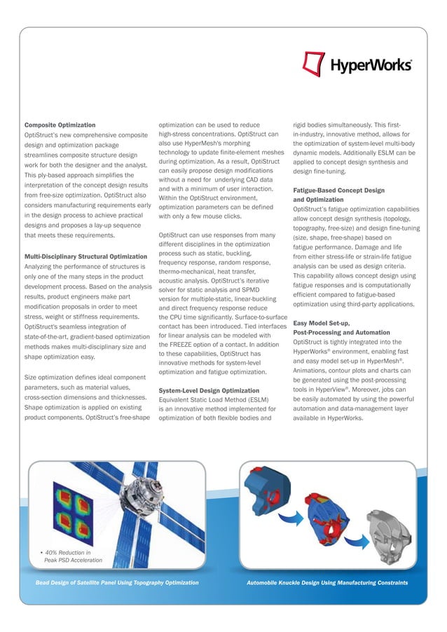 Brochure optistruct | PDF