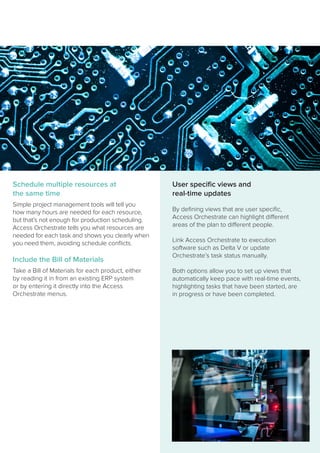 Access Orchestrate - Production Planning and Scheduling | PDF