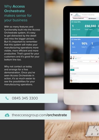 Access Orchestrate - Production Planning and Scheduling | PDF