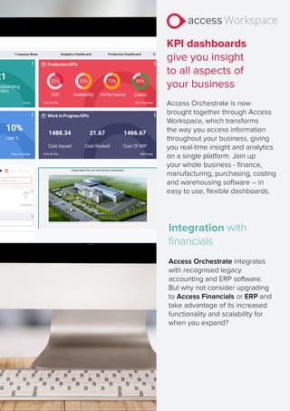 Access Orchestrate - Production Planning and Scheduling | PDF