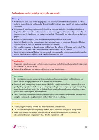 Frederik Smit e.a (2009). Stappenplan optimalisering ouderbetrokkenheid ...