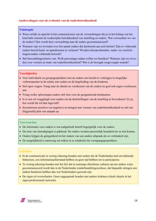 Frederik Smit e.a (2009). Stappenplan optimalisering ouderbetrokkenheid ...