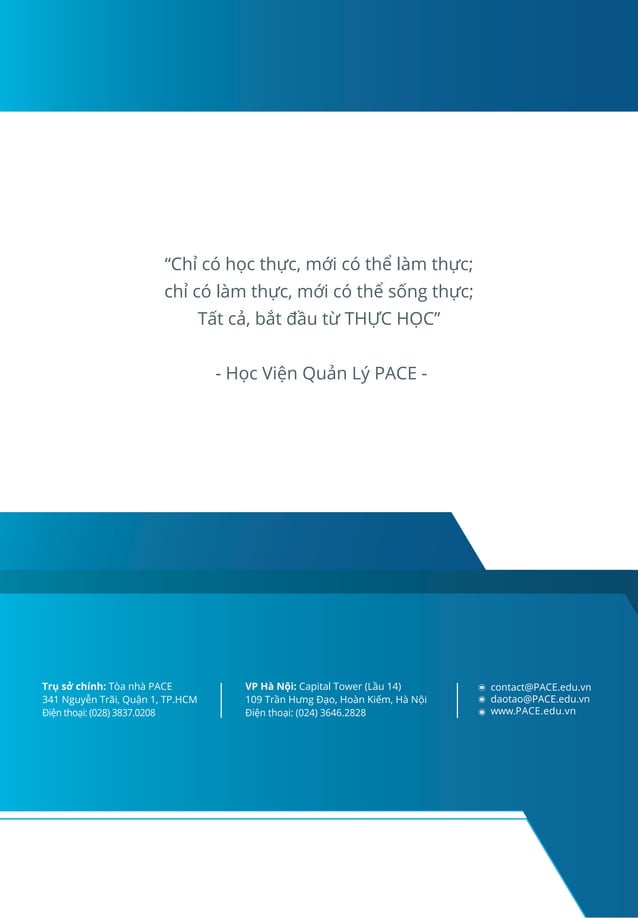 Brochure PACE Institute of Management | PDF