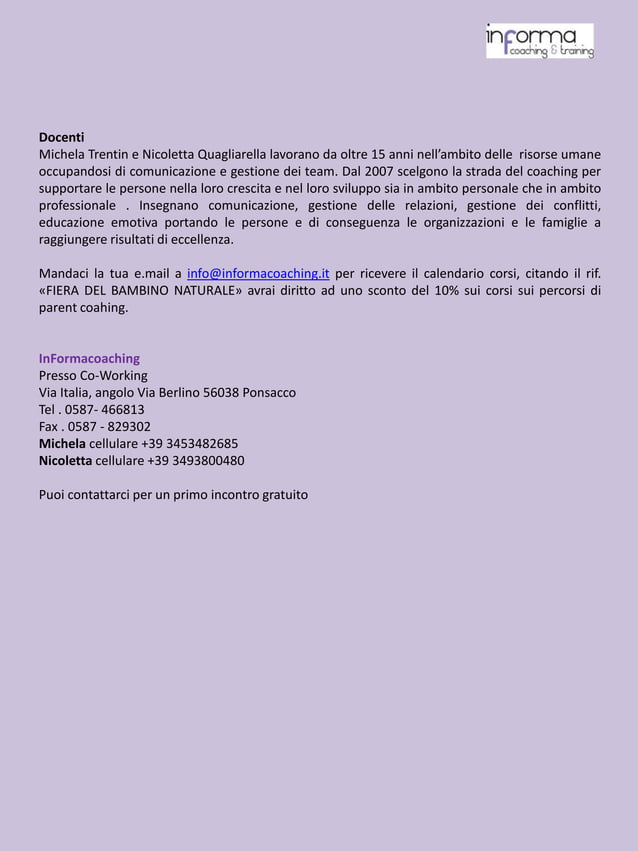 Brochure parent coaching | PDF