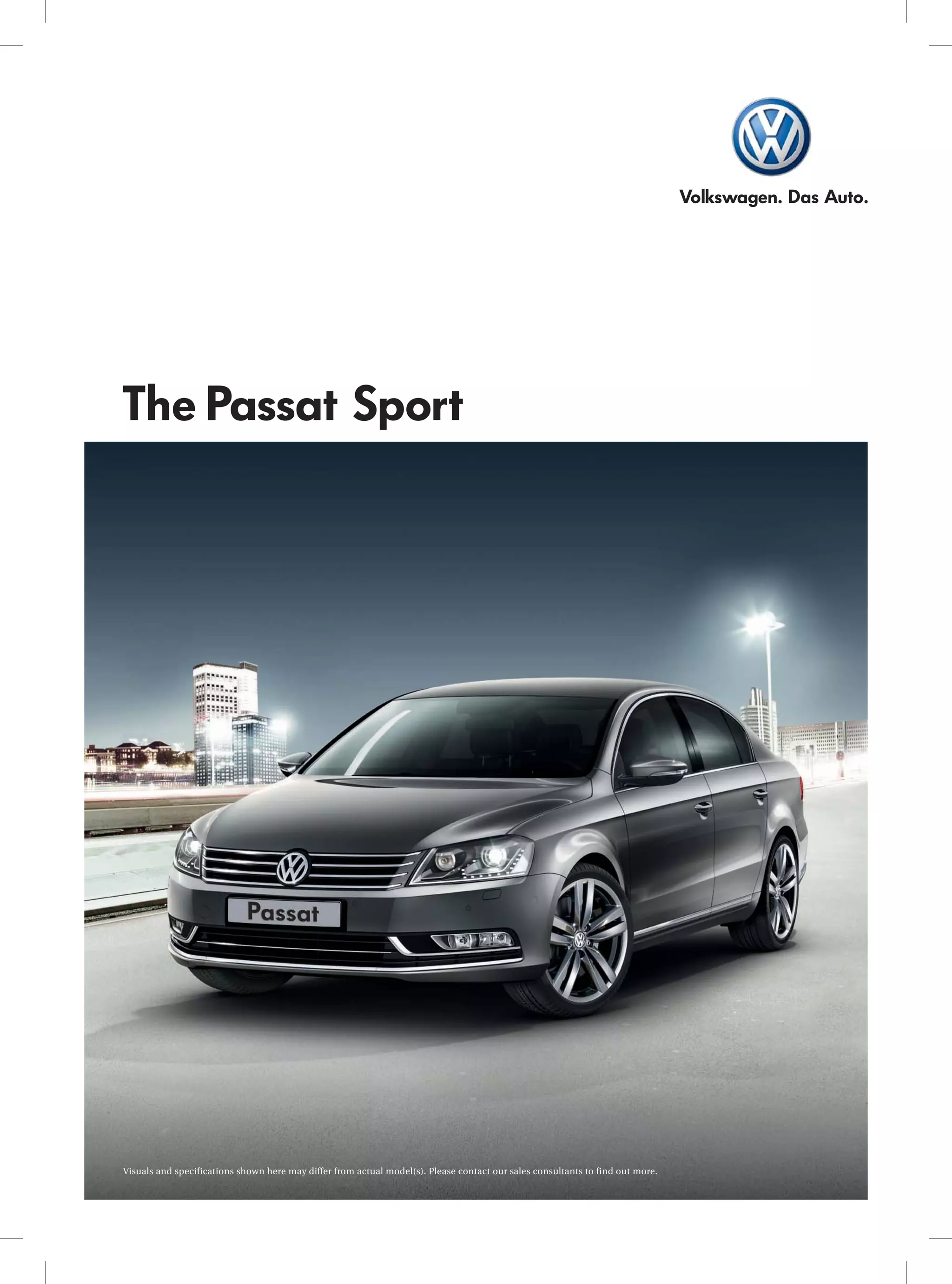 Brochure VW Passat SE | PDF | Auto Safety Technologies | Auto Technology