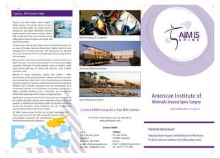 AIMIS Spine Patient Brochure | PDF