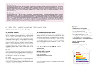 Brochure - Process Communication Model (PCM) | PDF