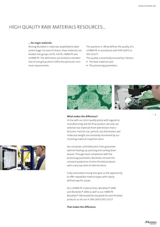 Brochure pe uhmw murdotec | PDF