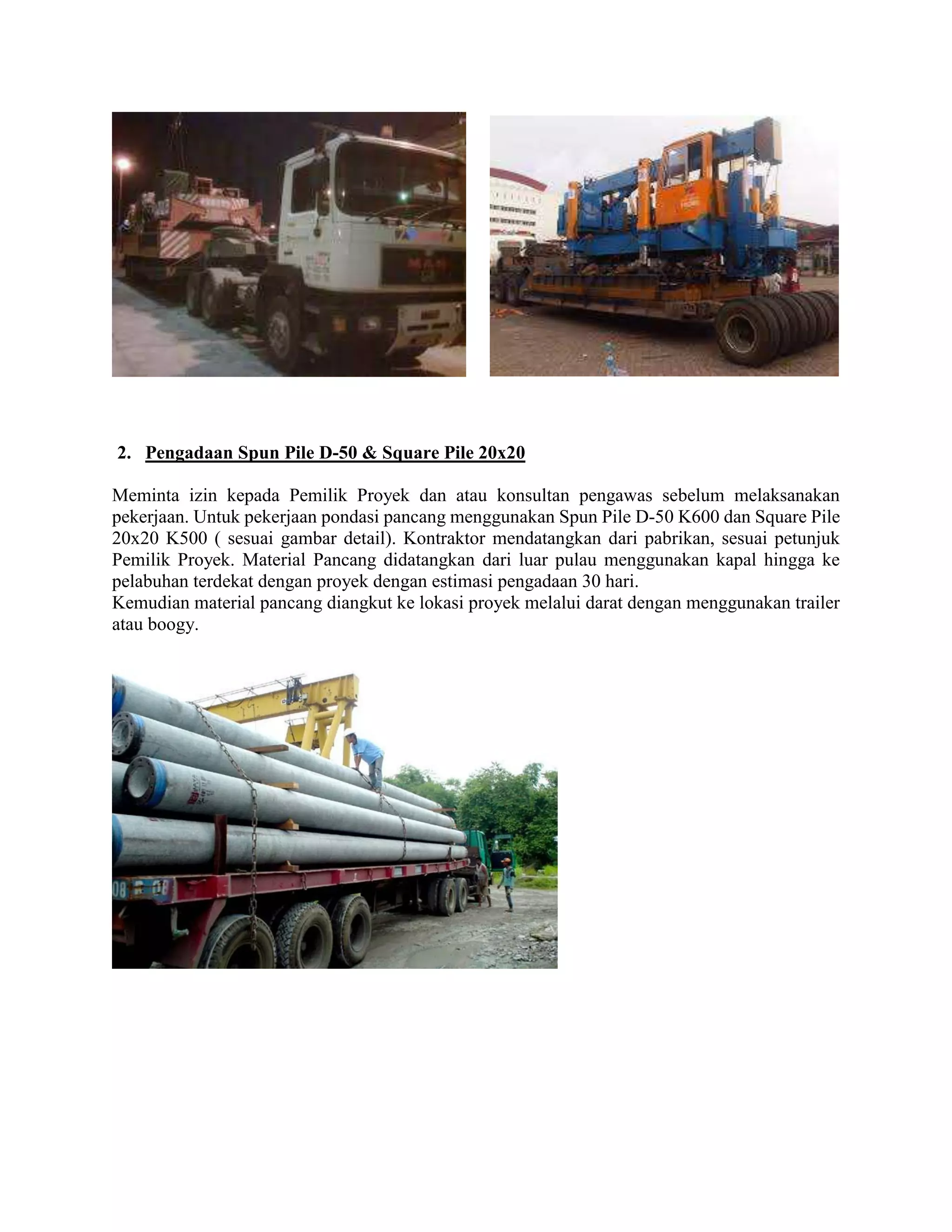 metode pancangan pipa | PDF