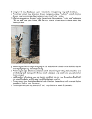 metode pancangan pipa | PDF