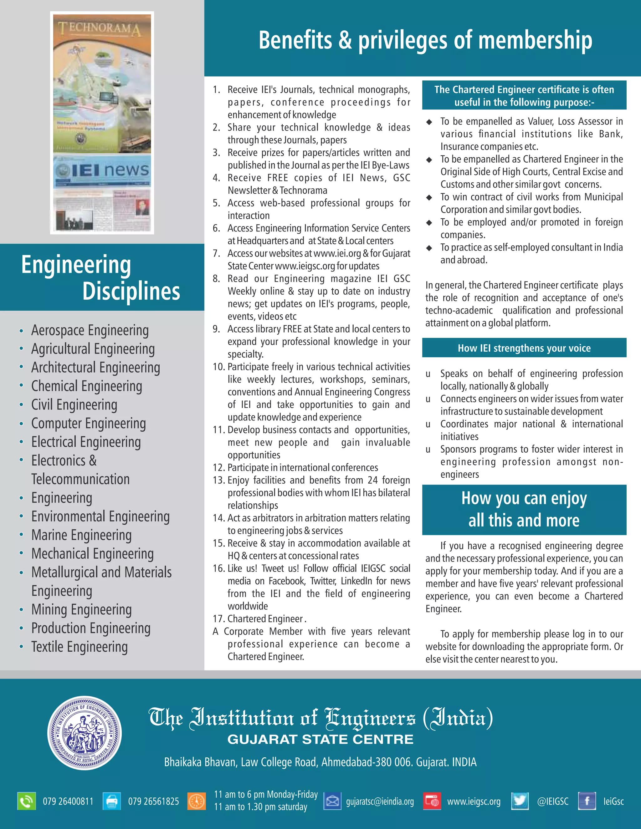 About The institution of Engineers (India) | PDF