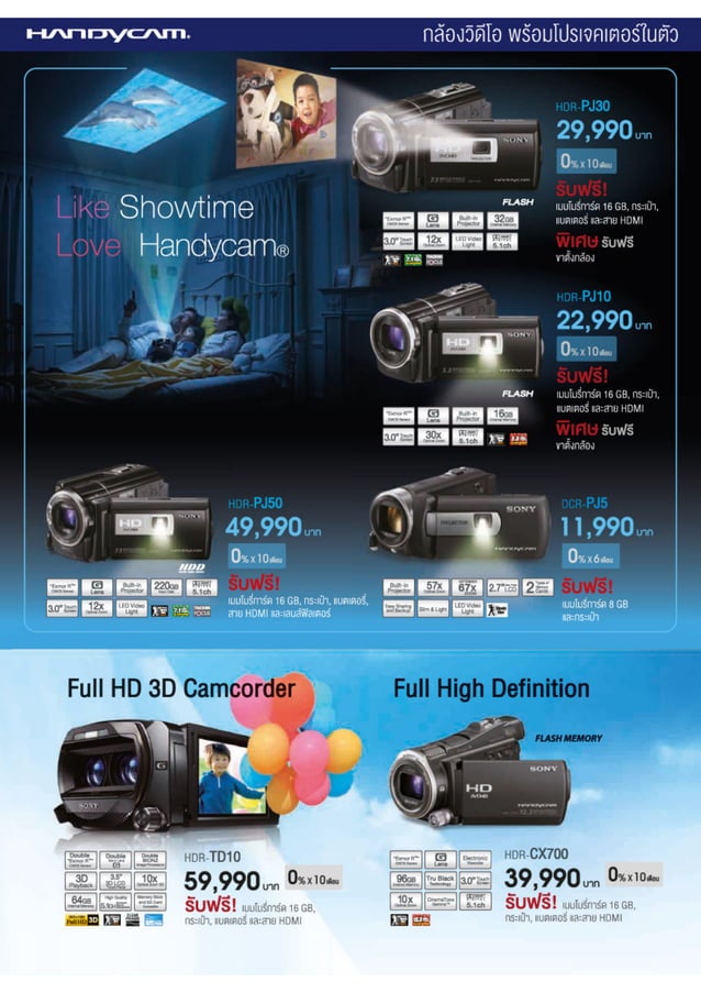 Brochure promotion sony festival 2012 | PDF