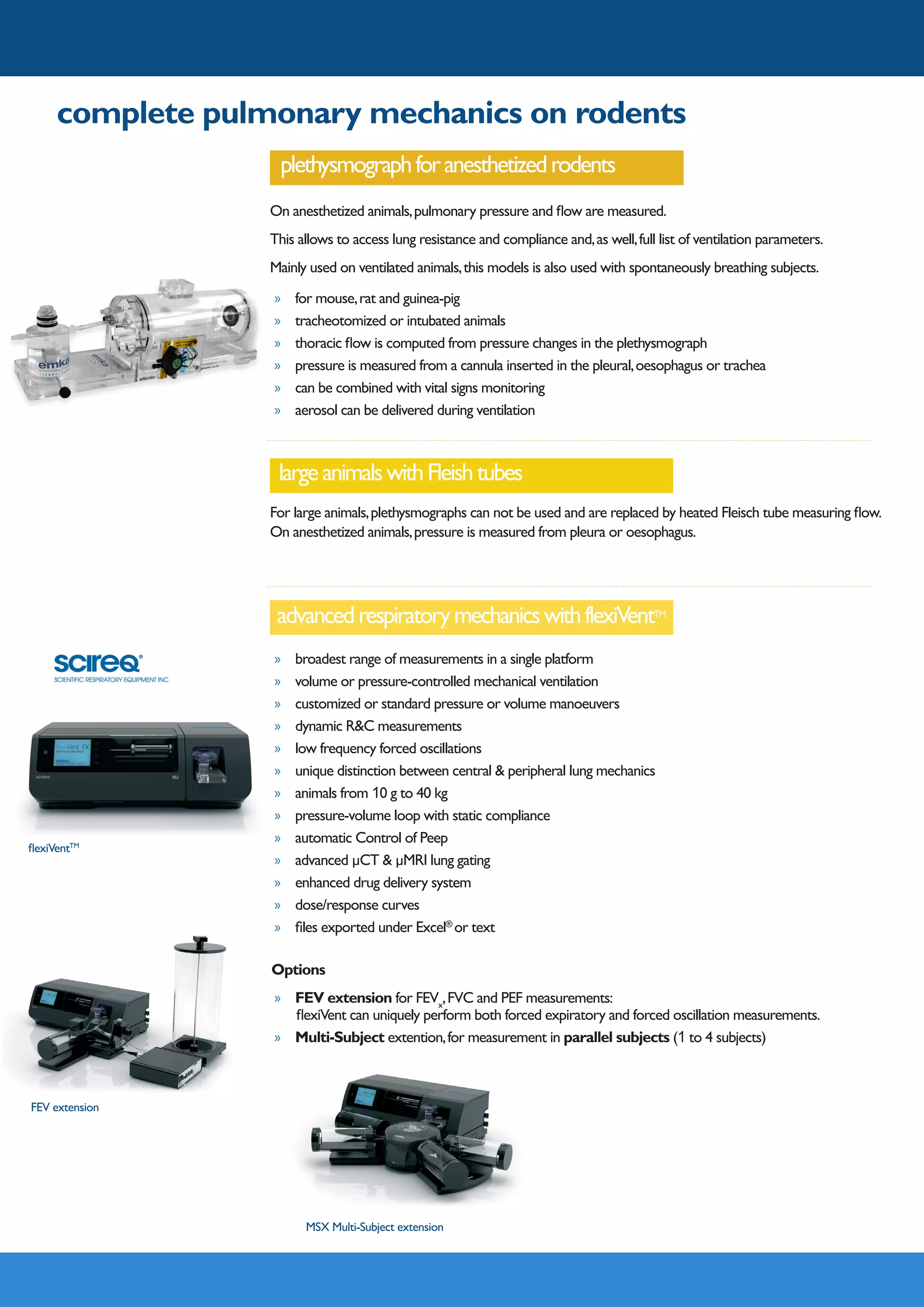 Pulmonary solutions for small and large animals | PDF