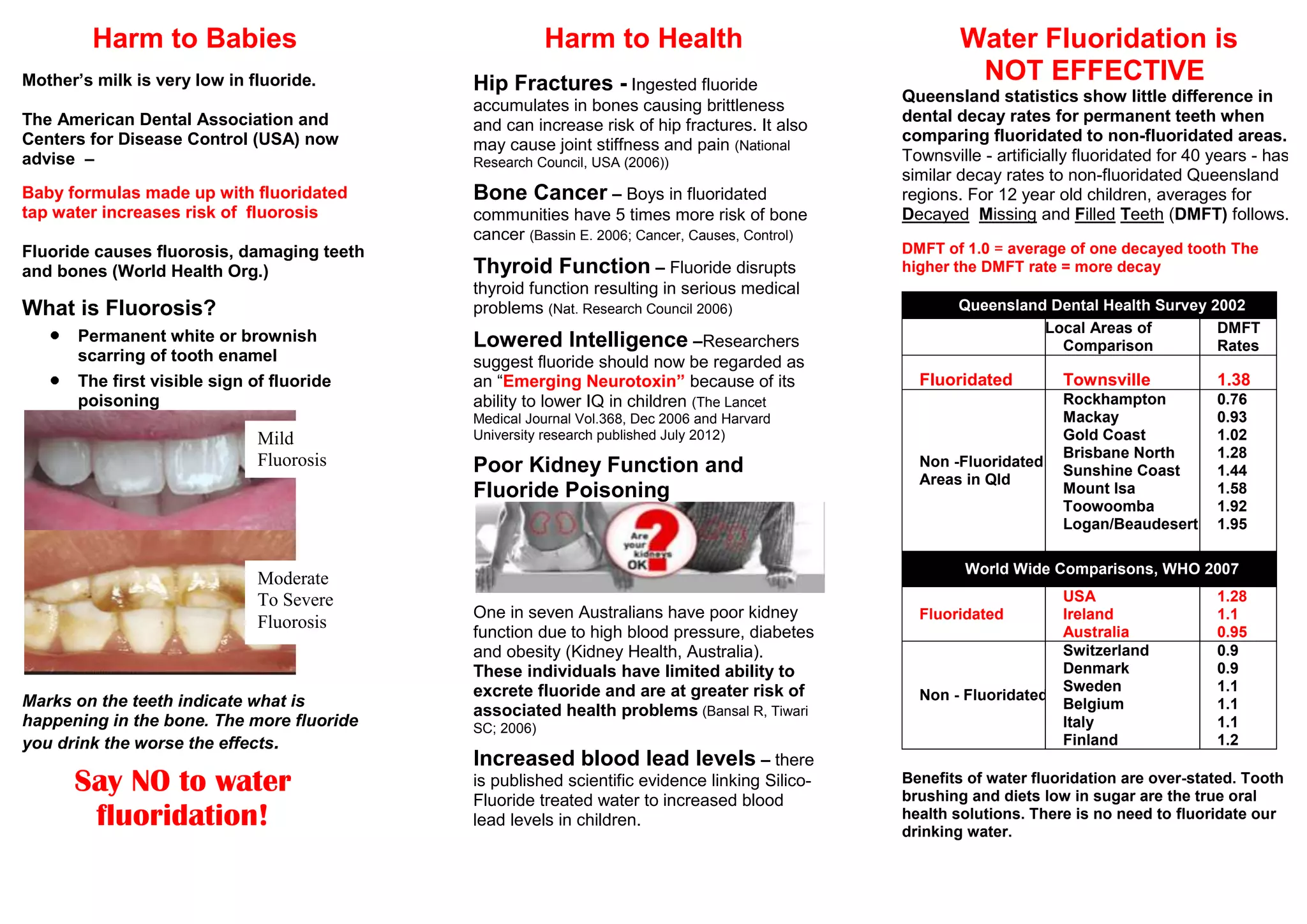 Say no to Fluoride | DOCX