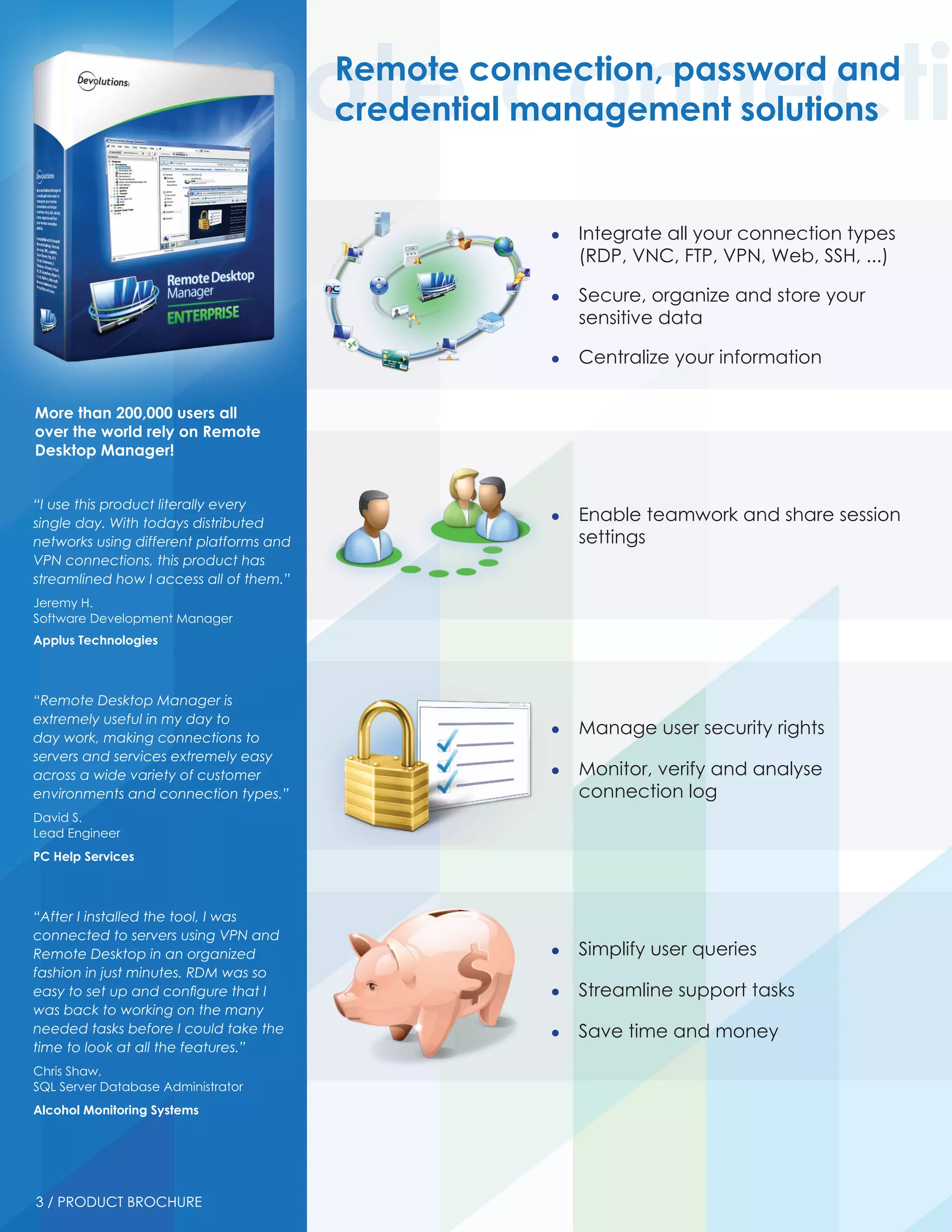 Remote Desktop Manager brochure | PDF