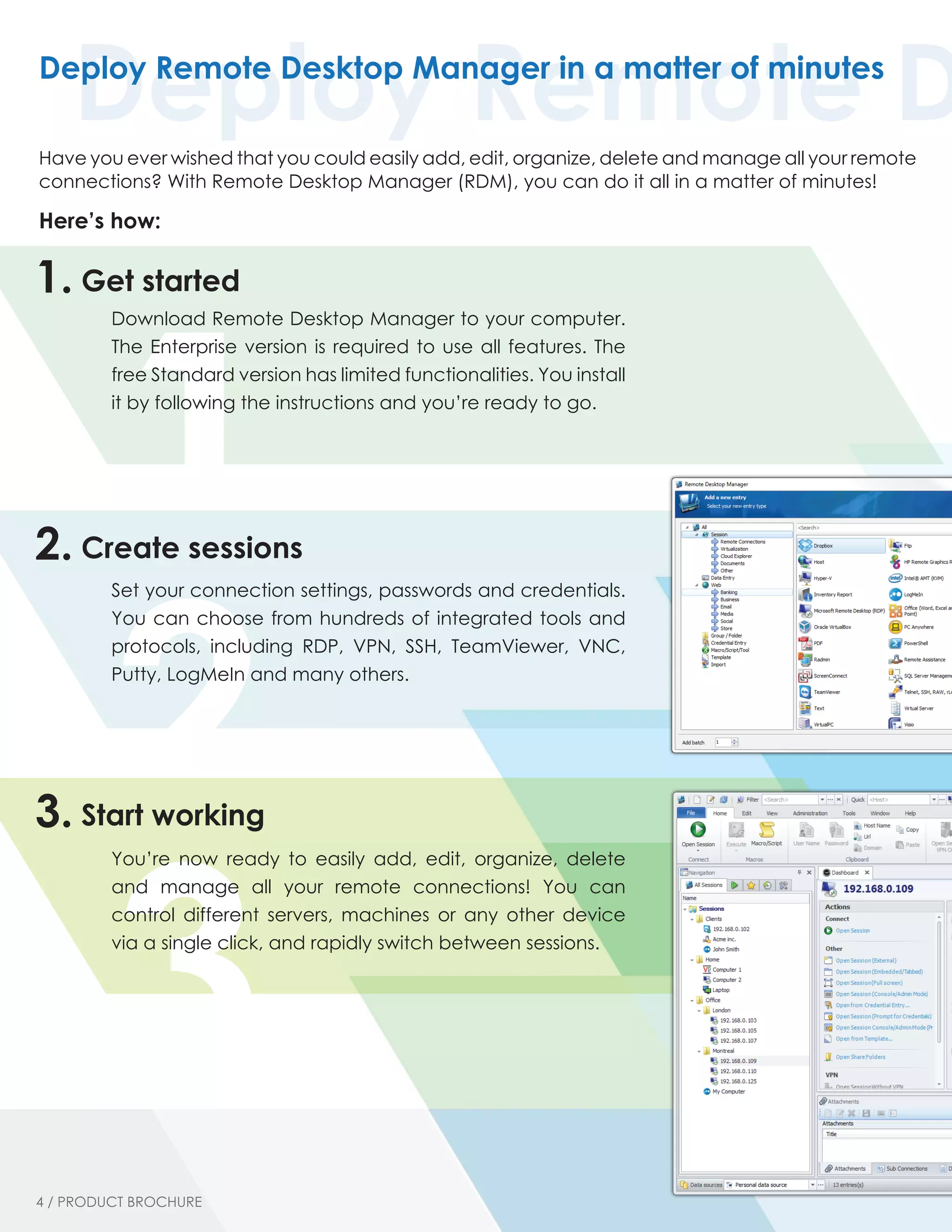 Remote Desktop Manager brochure | PDF