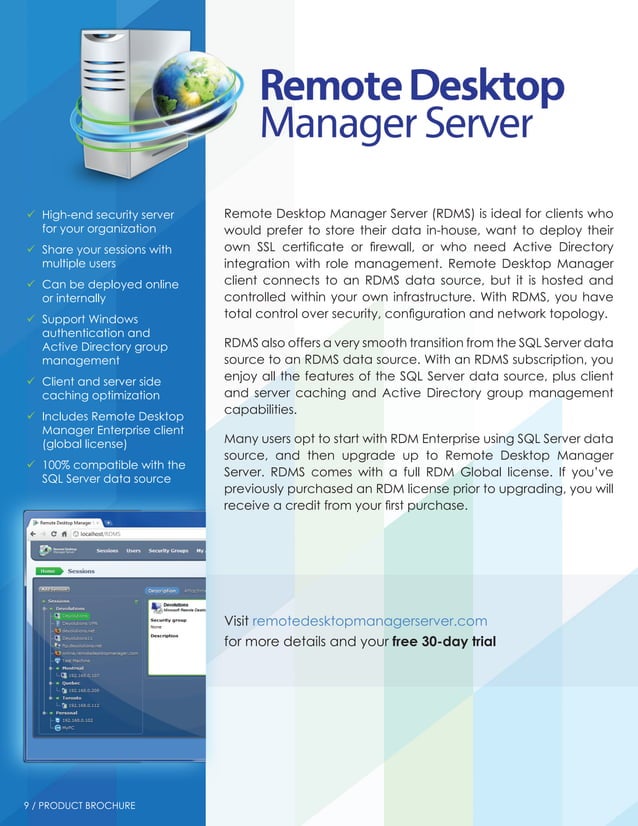 Remote Desktop Manager brochure | PDF