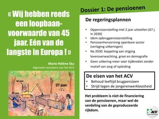 Brochure ACV BHV / Verduidelijkingen en eisen in verband met de federal ...