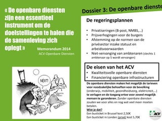 Brochure ACV BHV / Verduidelijkingen en eisen in verband met de federal ...