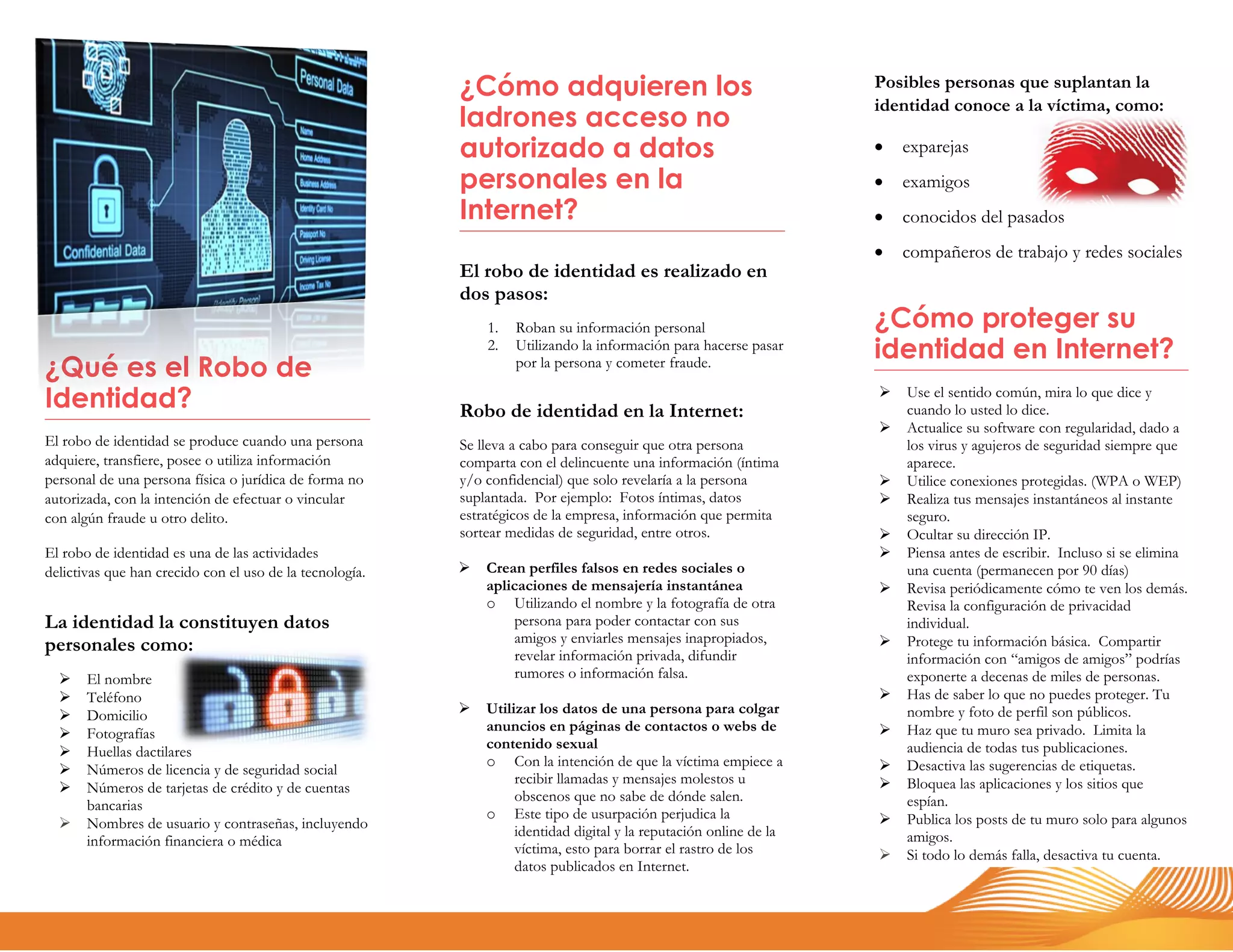 Brochure robo de identidad | PDF