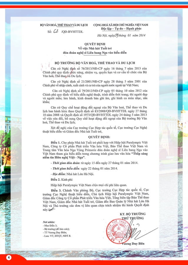 Gioi thieu chuong trinh Huu nghi Viet Nga | PDF