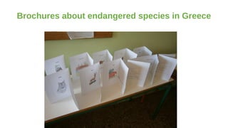 Brochures about endangered species in greece | PPT