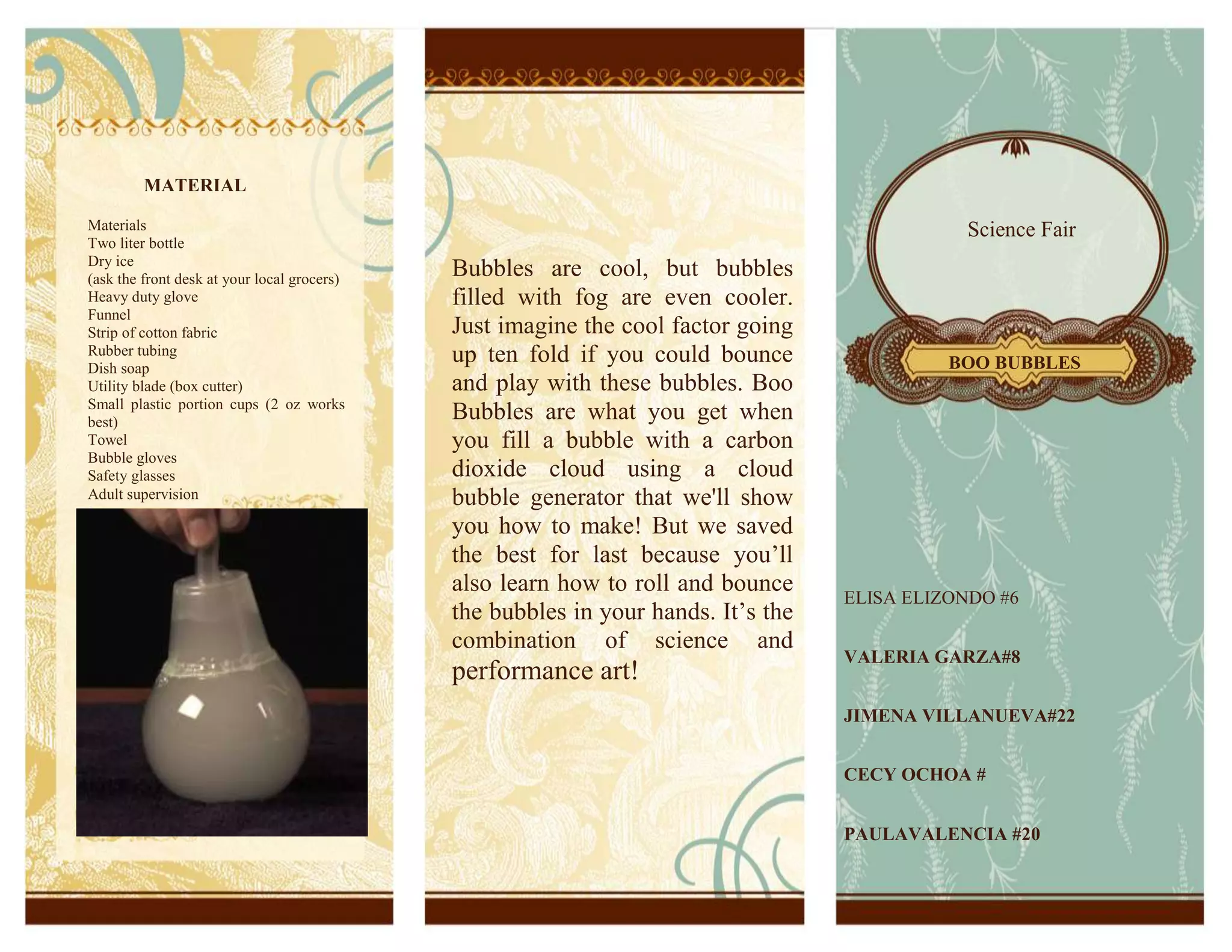 Brochure science | DOCX