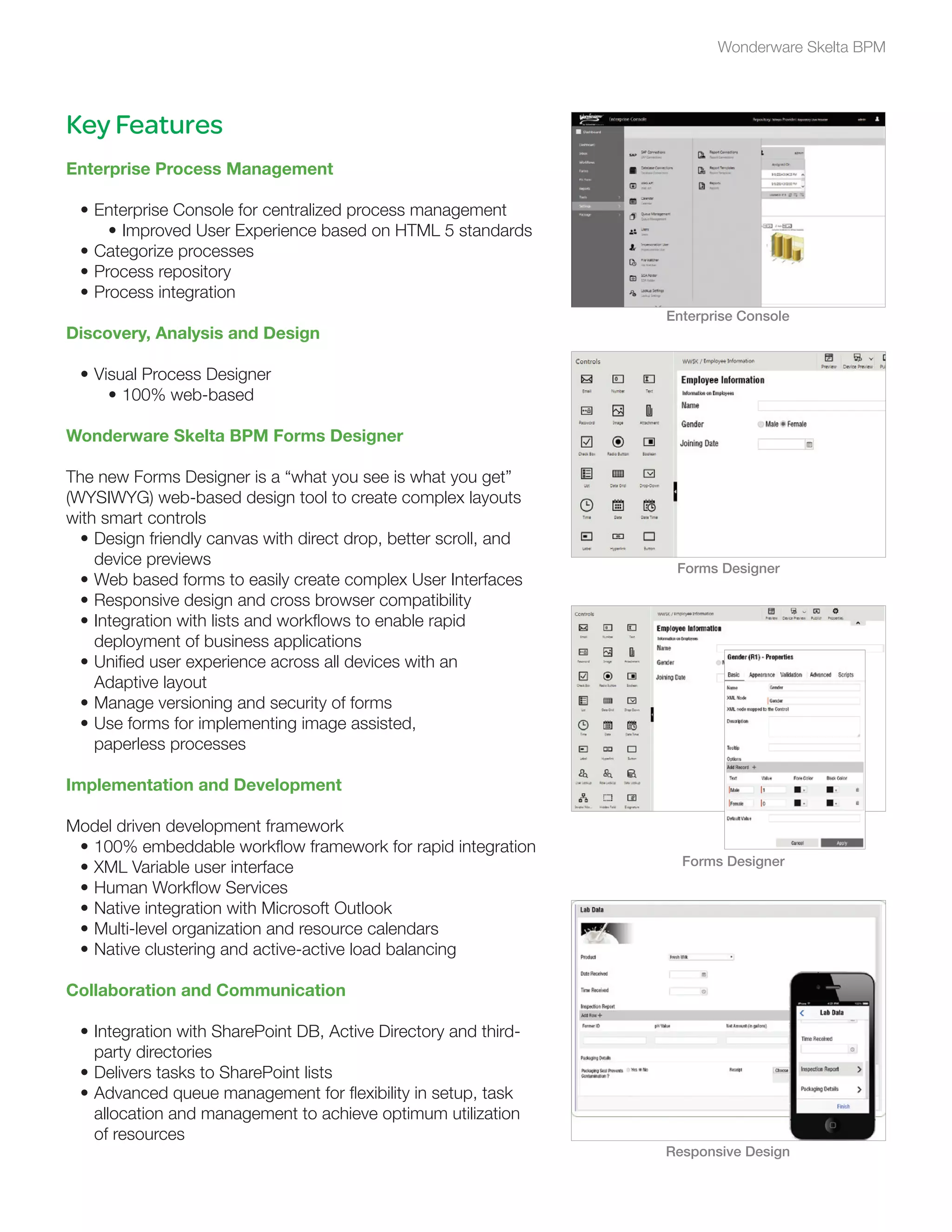 Wonderware Skelta BPM Software Brochure | PDF