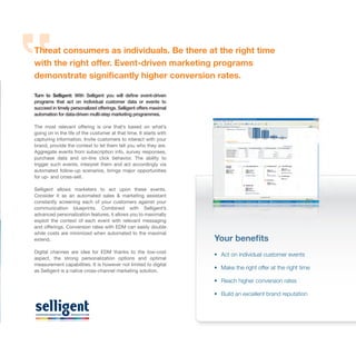 Brochure selligent interactive marketing | PDF | Marketing and ...