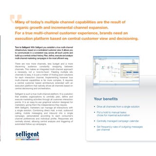 Brochure selligent interactive marketing | PDF | Marketing and ...