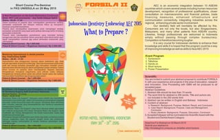 Brochure seminar kedokteran gigi forsila 2 kg 2 fkg unissula final ...
