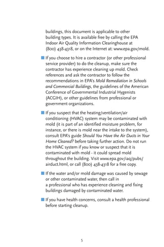 EPA Guide to Mold | PDF
