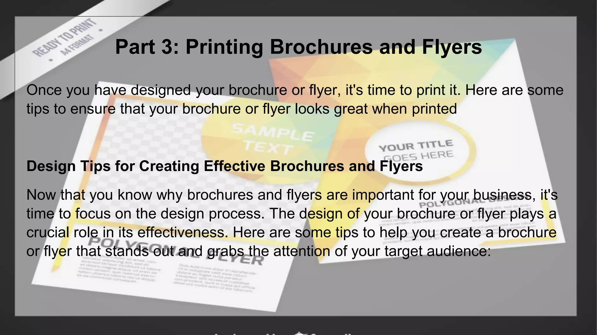 Brochures & Flyers The Ultimate Guide to Design and Printing.ppt.pptx