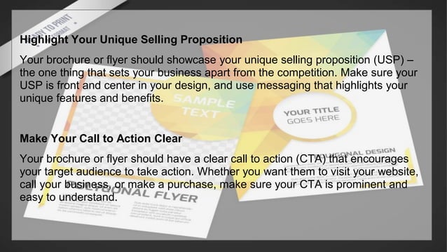 Brochures & Flyers The Ultimate Guide to Design and Printing.ppt.pptx