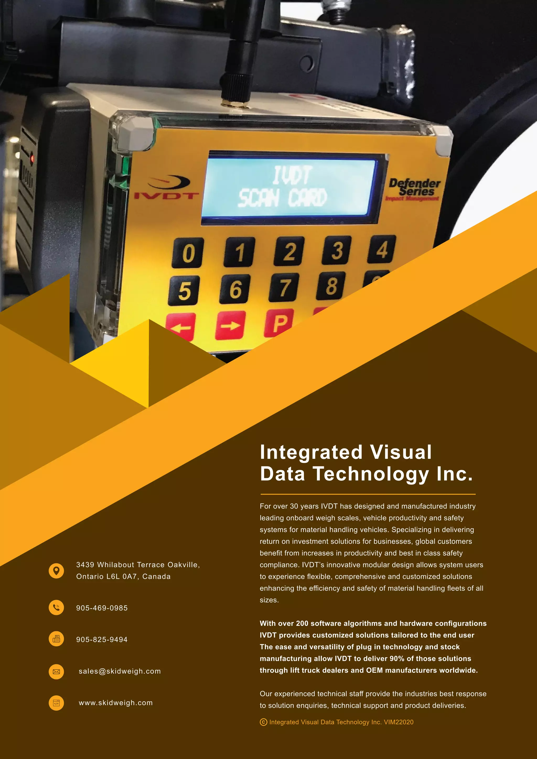 Forklift Impact Management, Defender system | PDF