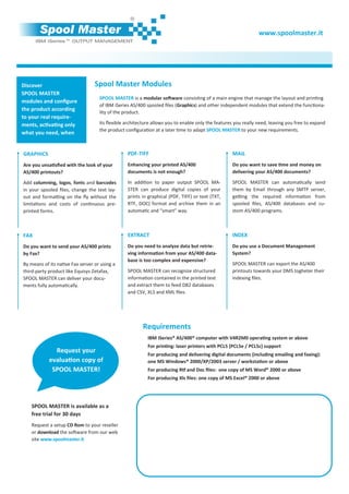 SPOOL MASTER | PDF