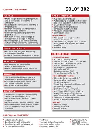 Conveyor furnaces with quenching tank type SOLO® 302 | PDF