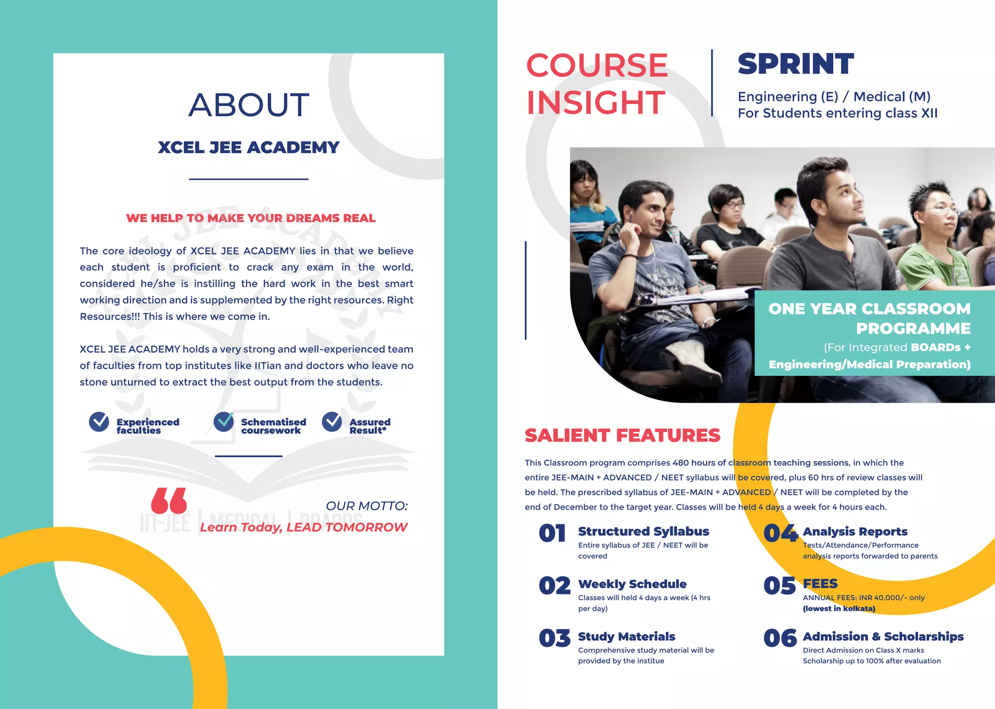 Brochure sprint course jee neet class xii | PDF